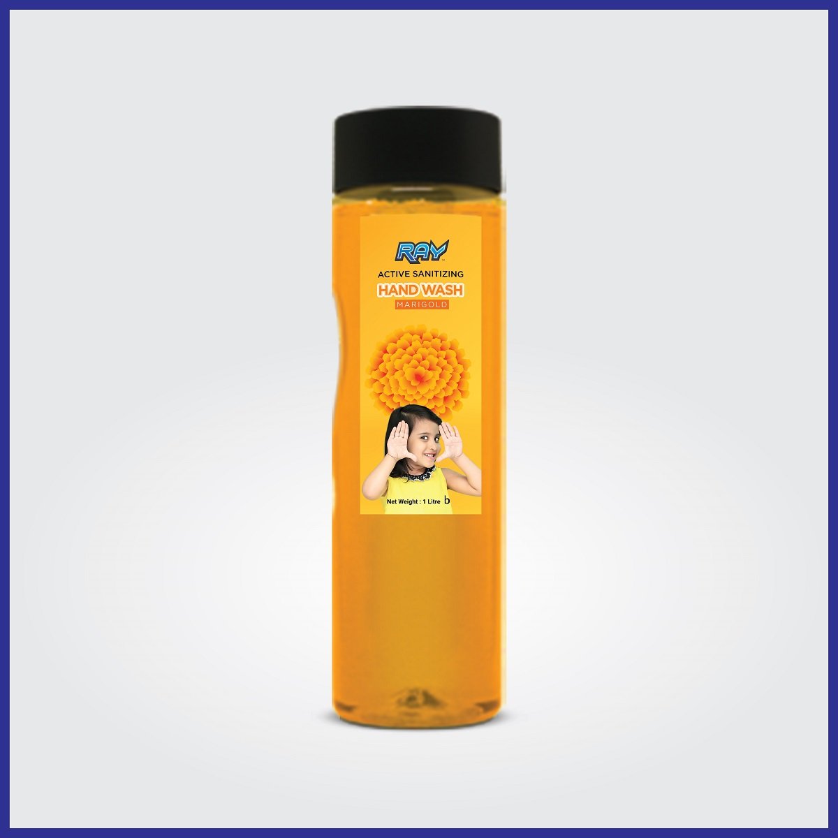 RAY Active Sanitizing Hand Wash Refill 1 Litre Marigold - RAY Bangladesh